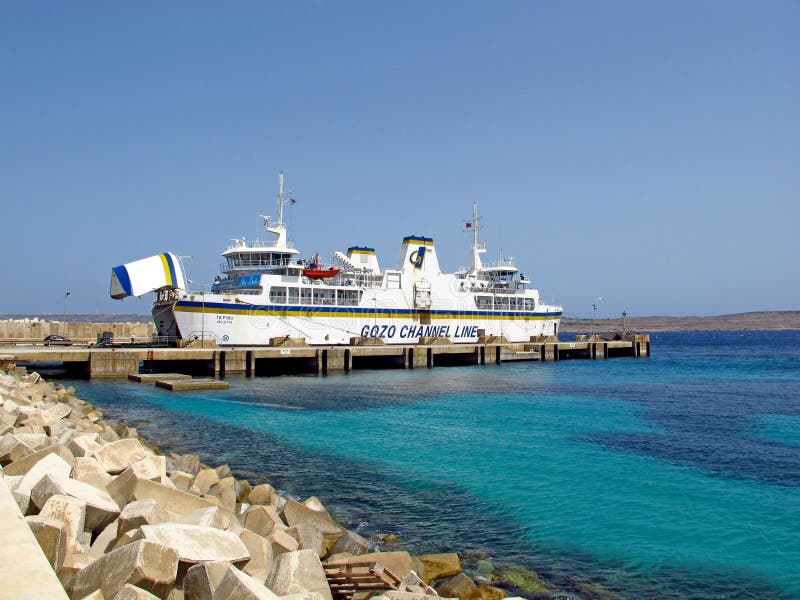 Gozo, Malta - 20 Jul 2011: the Ferry To Gozo Island, Malta Editorial ...