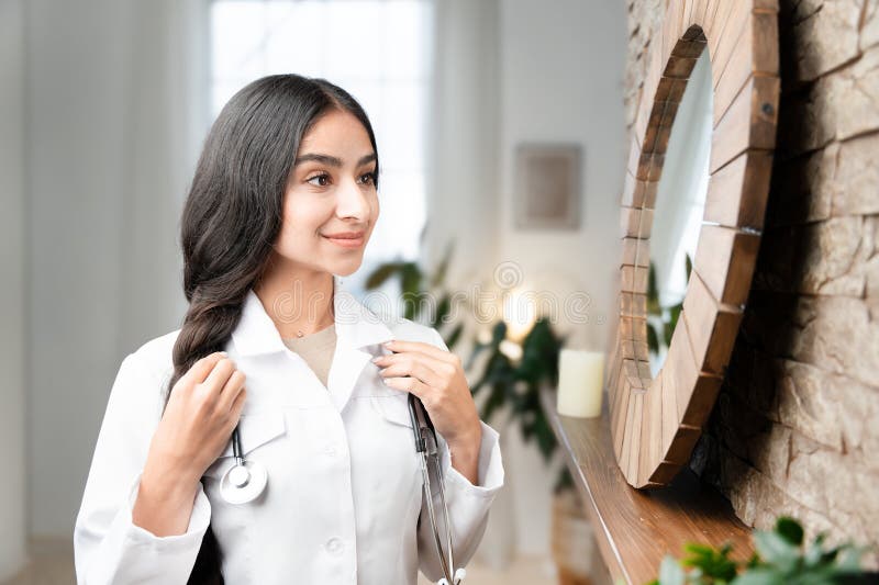 GP Doctor is Getting Ready for Work Stock Image - Image of young ...