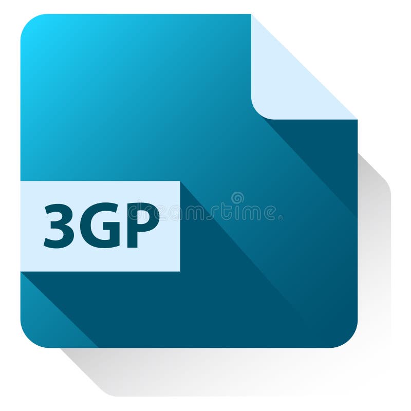 3gp format video icon stock vector. Illustration of button - 129704554