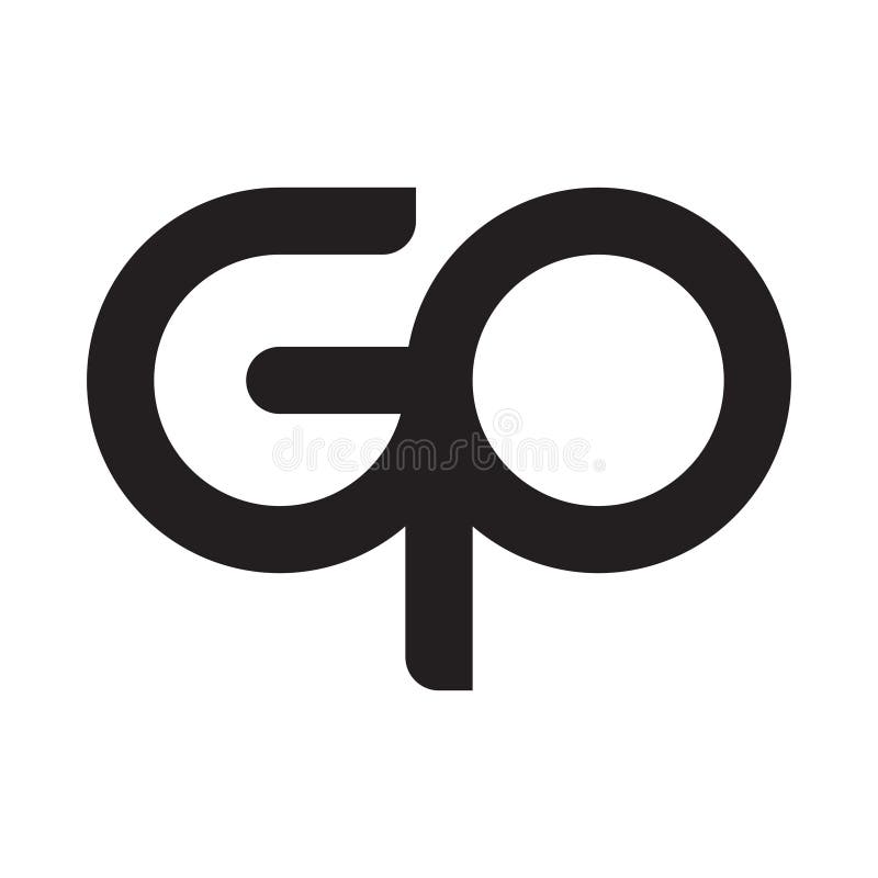 Gp Initial Letter Vector Logo Icon Stock Vector - Illustration of flat ...
