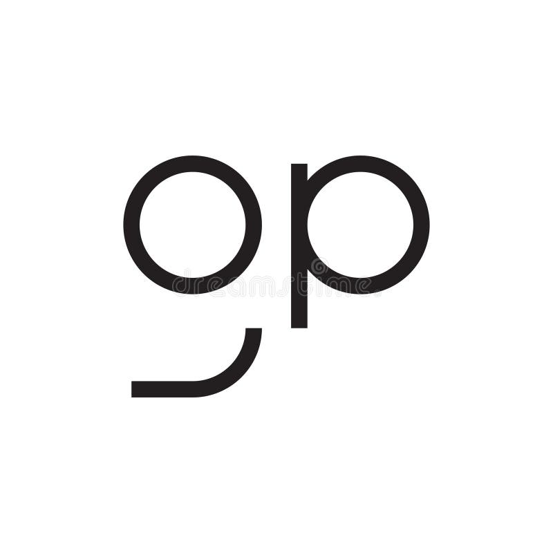 Gp Initial Letter Vector Logo Icon Stock Vector - Illustration of logo ...