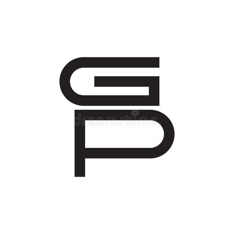 Gp Initial Letter Vector Logo Icon Stock Vector - Illustration of ...