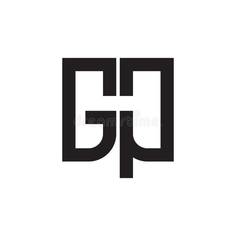 Gp Initial Letter Vector Logo Icon Stock Vector - Illustration of mark ...