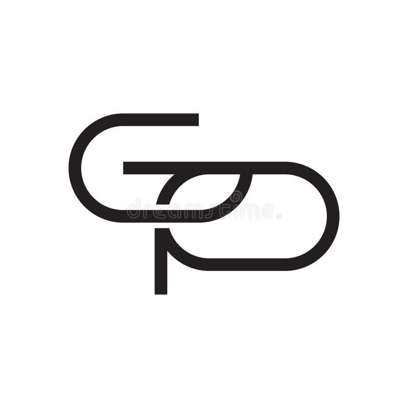 Gp Initial Letter Vector Logo Icon Stock Vector - Illustration of ...