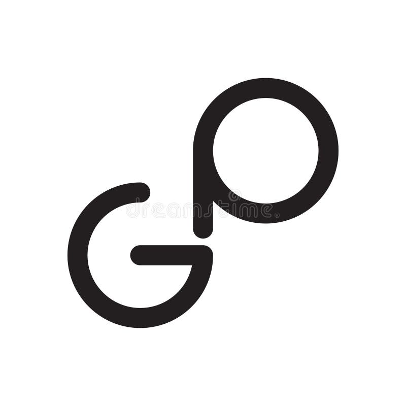Gp Initial Letter Vector Logo Icon Stock Vector - Illustration of logo ...