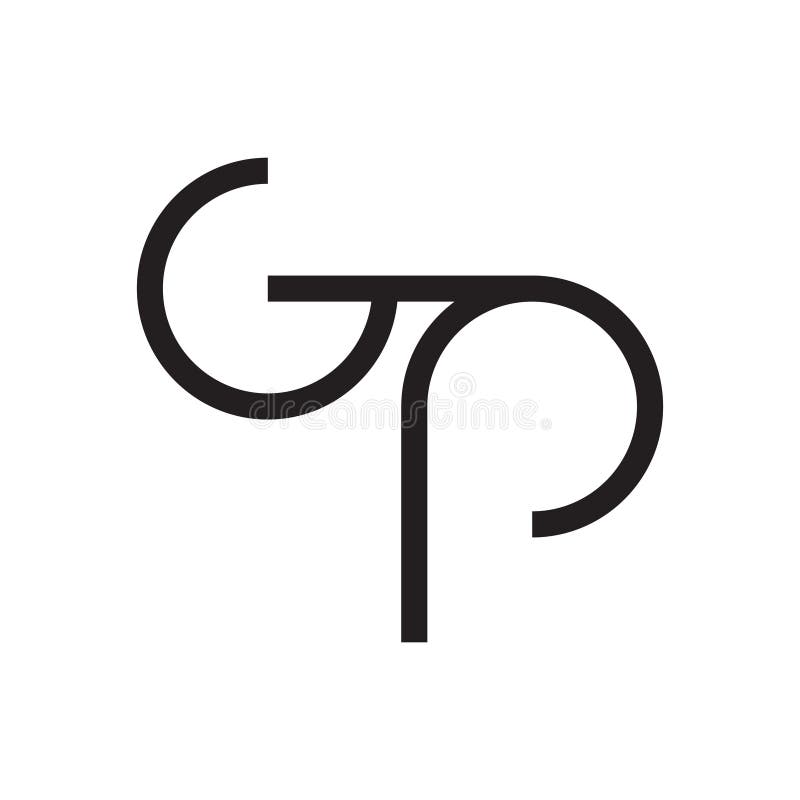 Gp Initial Letter Vector Logo Icon Stock Vector - Illustration of ...