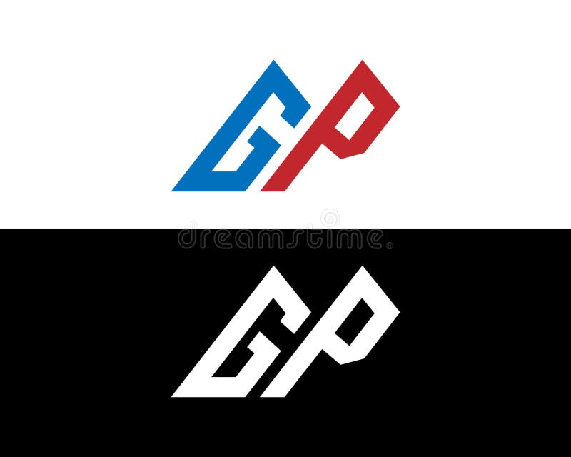 GP Letters Logo Symbol and Icon Design Stock Vector - Illustration of ...