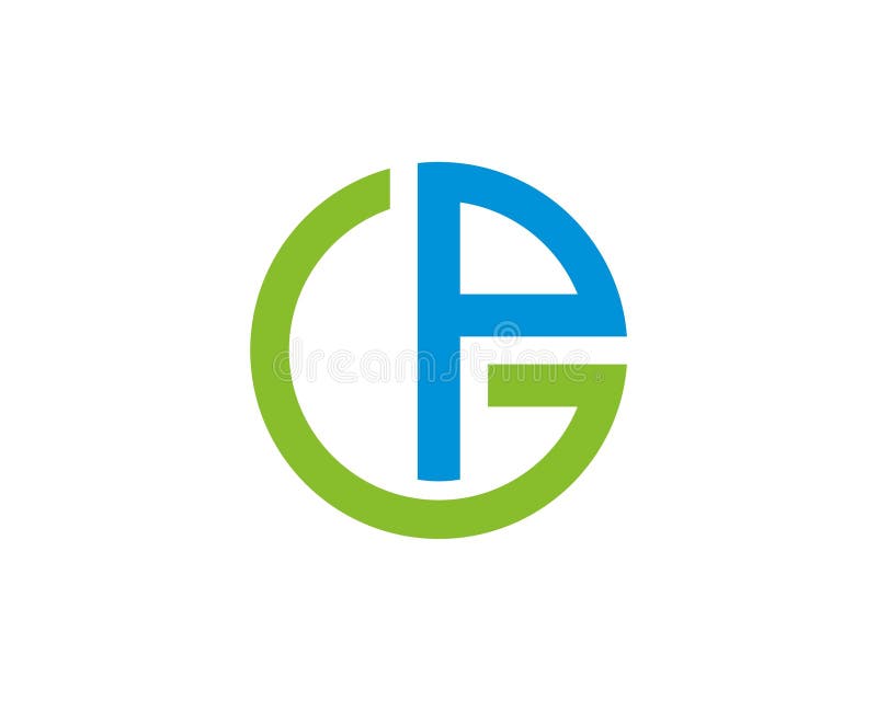 GP logo icon template 2 stock vector. Illustration of signage - 301988304