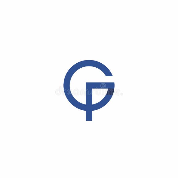 GP Logo Initials Design stock vector. Illustration of management ...