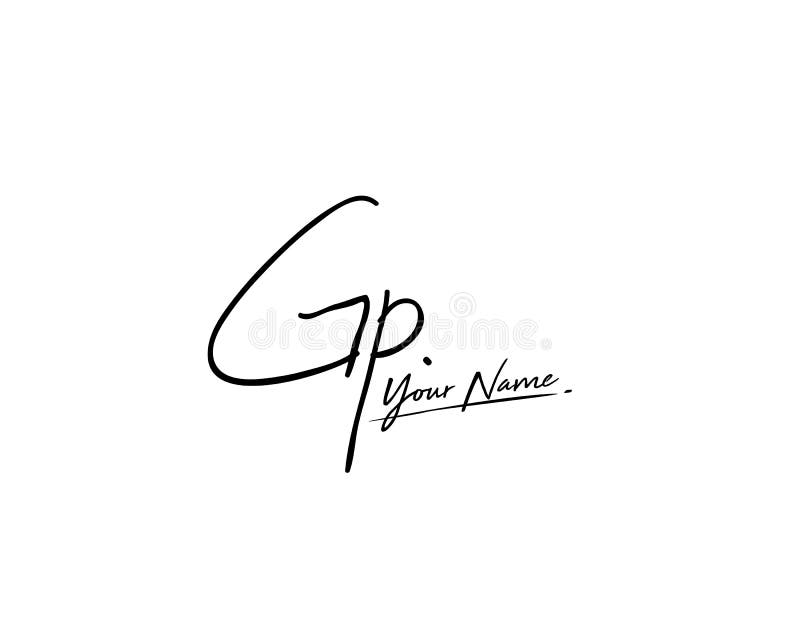 GP Letter Logo Template Vector Stock Vector - Illustration of editable ...