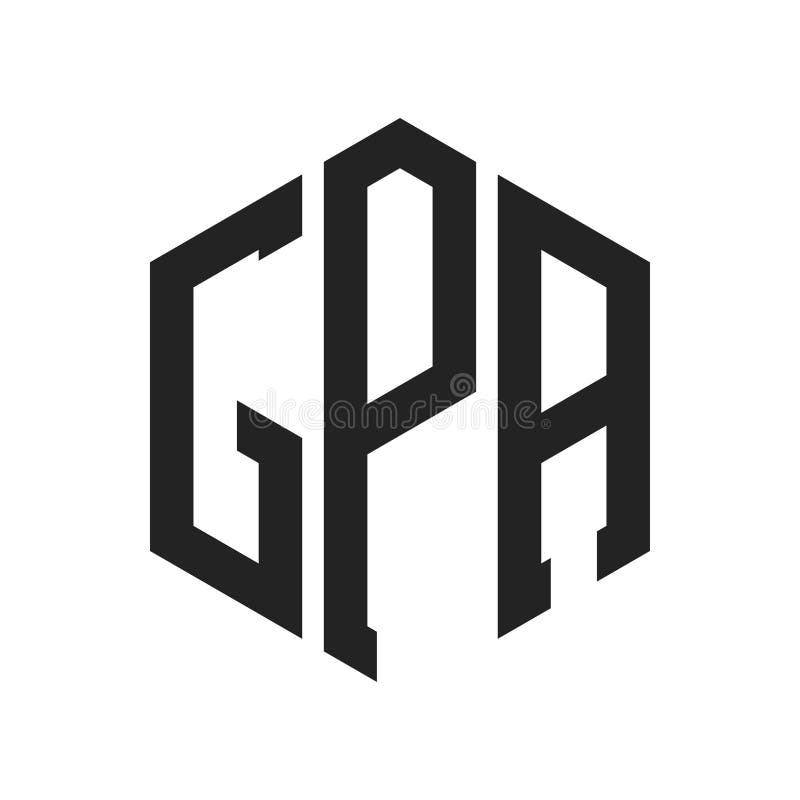GPA Logo Design. Initial Letter GPA Monogram Logo Using Hexagon Shape ...