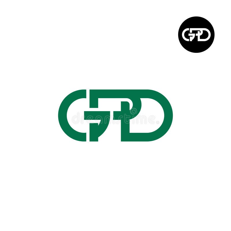 GPD Logo Letter Monogram Design Stock Vector - Illustration of brand ...