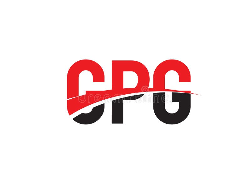 GPG Letter Initial Logo Design Vector Illustration Stock Vector ...