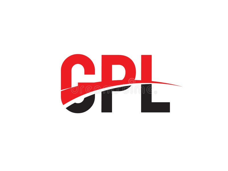 GPL Letter Initial Logo Design Vector Illustration Stock Vector ...