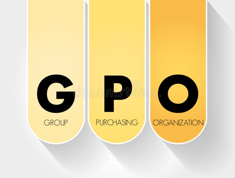 GPO - Group Purchasing Organization Acronym Stock Illustration ...