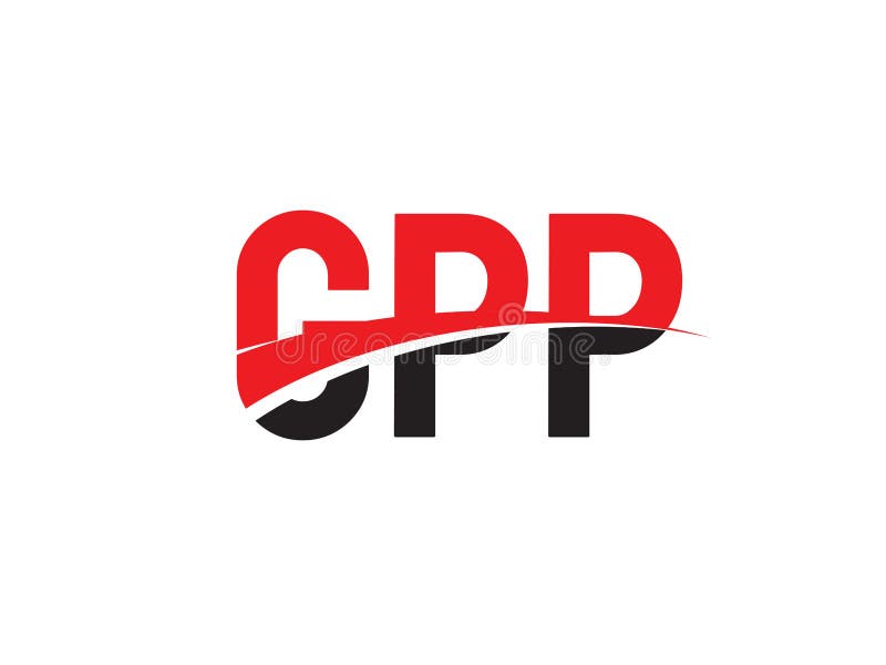 GPP Letter Initial Logo Design Vector Illustration Stock Vector ...