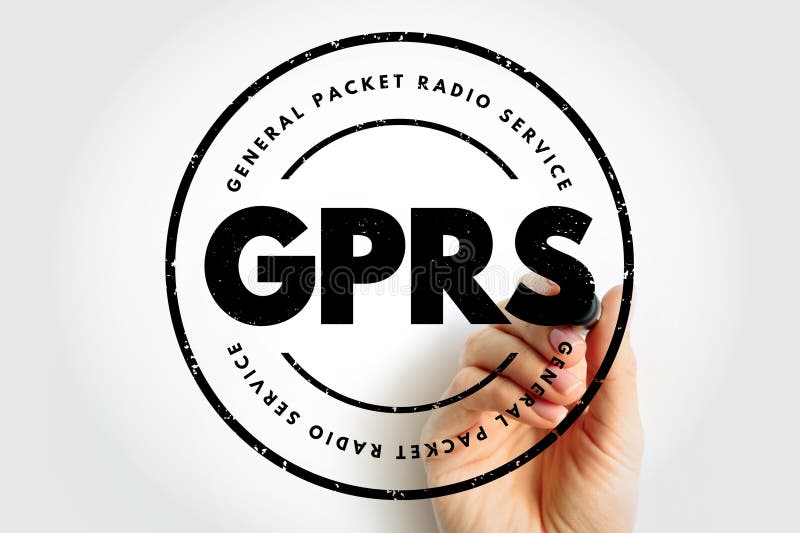 Gprs General Packet Radio Service Acronym Text Stamp Technology Concept ...