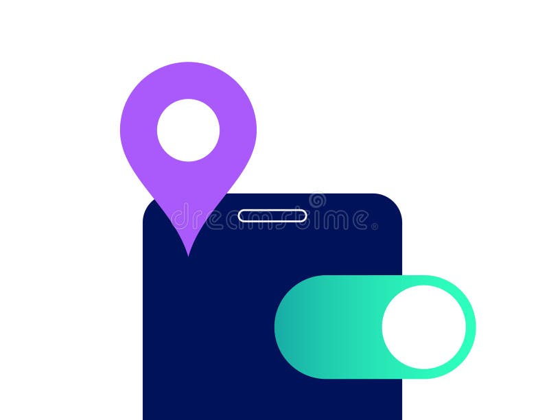 GPS activation toggle stock vector. Illustration of screen - 271255557