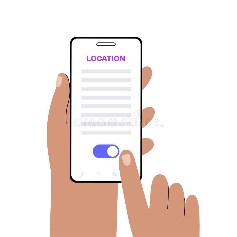 GPS activation toggle stock vector. Illustration of point - 270922090