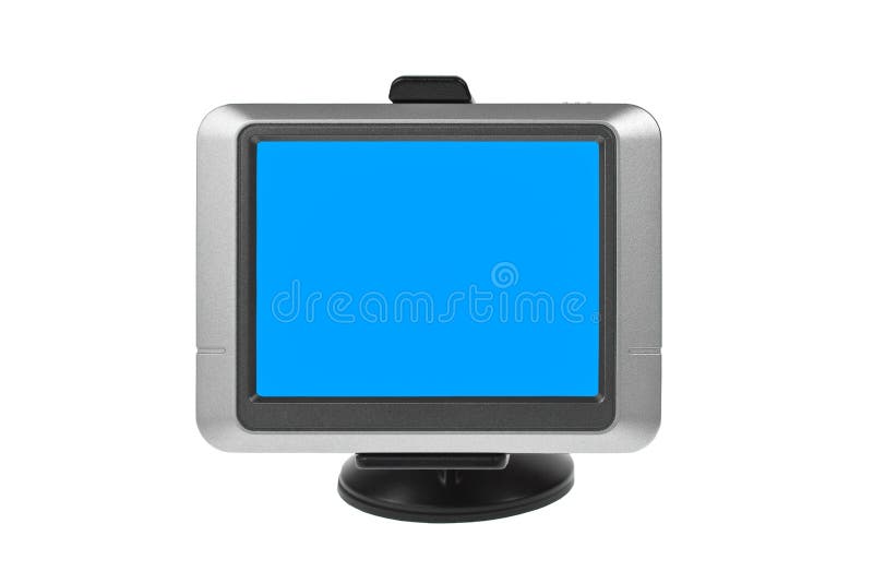 Gps with blue screen stock photo. Image of location, journey - 22365736