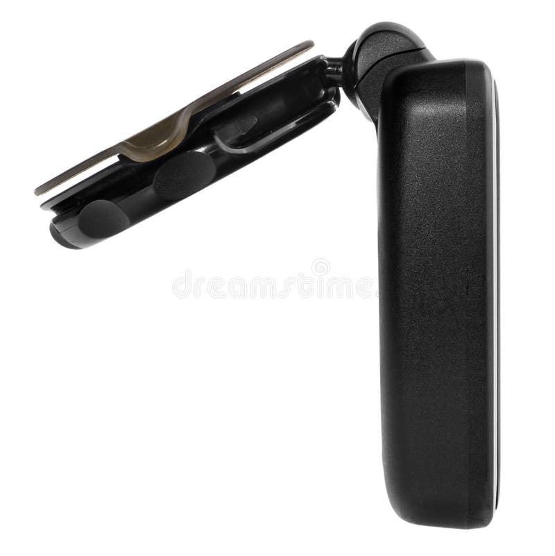 GPS Car Navigation with Handle. Black Electronic Map Device. Stock ...