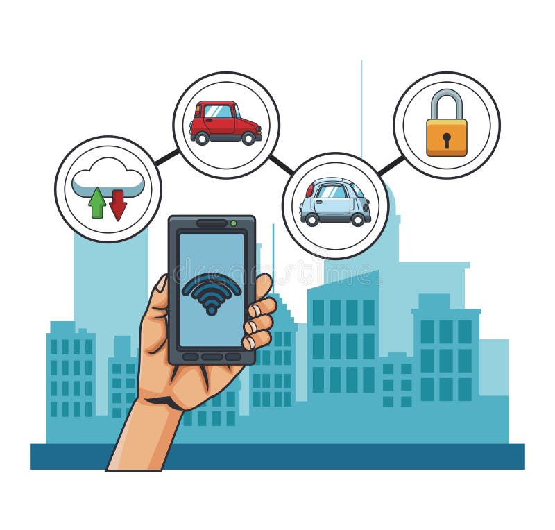 GPS car tracking stock vector. Illustration of modern - 122542737