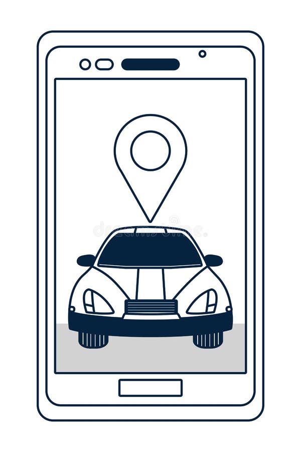 GPS car tracking stock vector. Illustration of mapping - 129838769