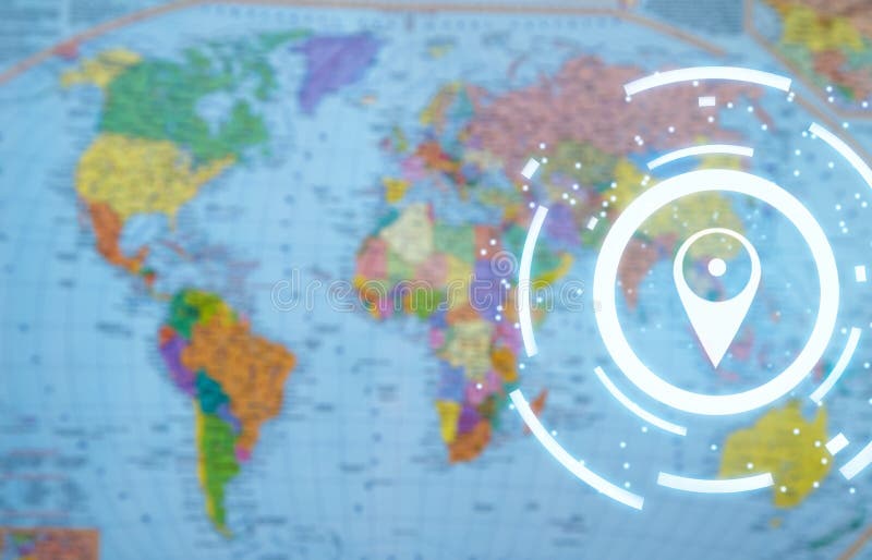 World map. Gps concept stock photo. Image of internet - 144886064