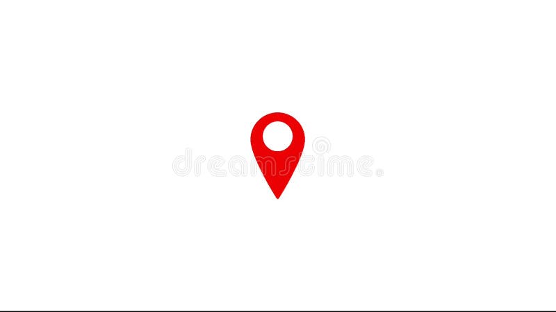GPS Coordinate Red Location Point Symbol Stock Video - Video of concept ...