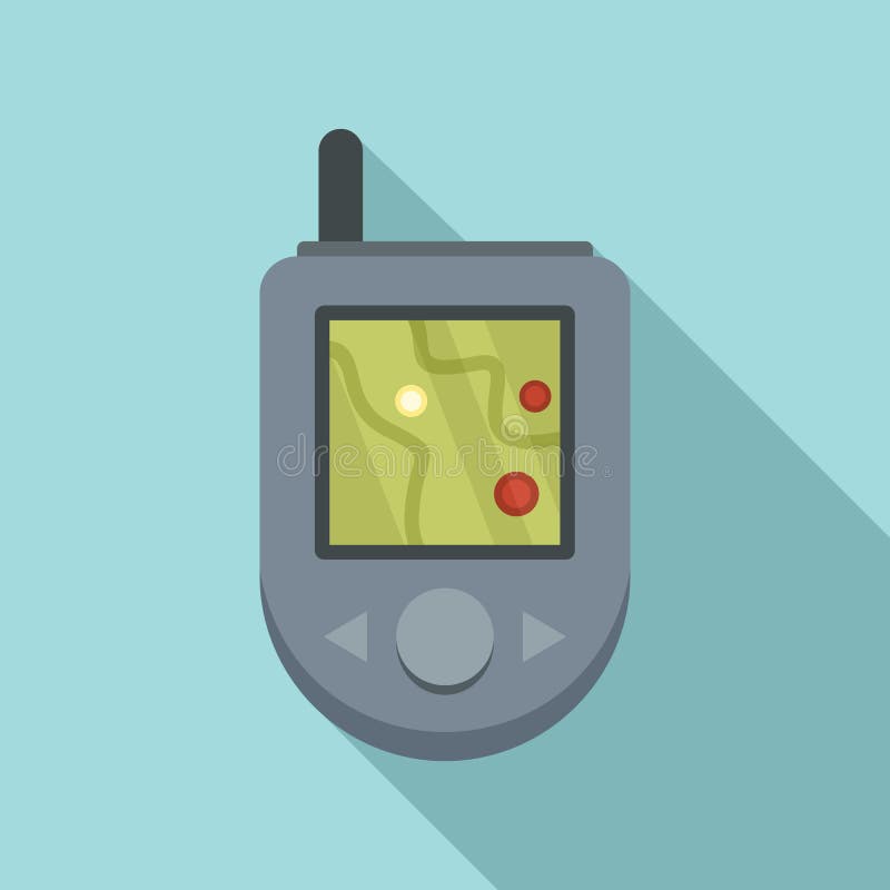 Gps Device Icon, Flat Style Stock Vector - Illustration of direction ...