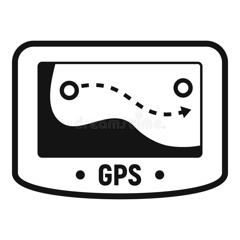 Gps Device Icon, Simple Style Stock Vector - Illustration of isolated ...