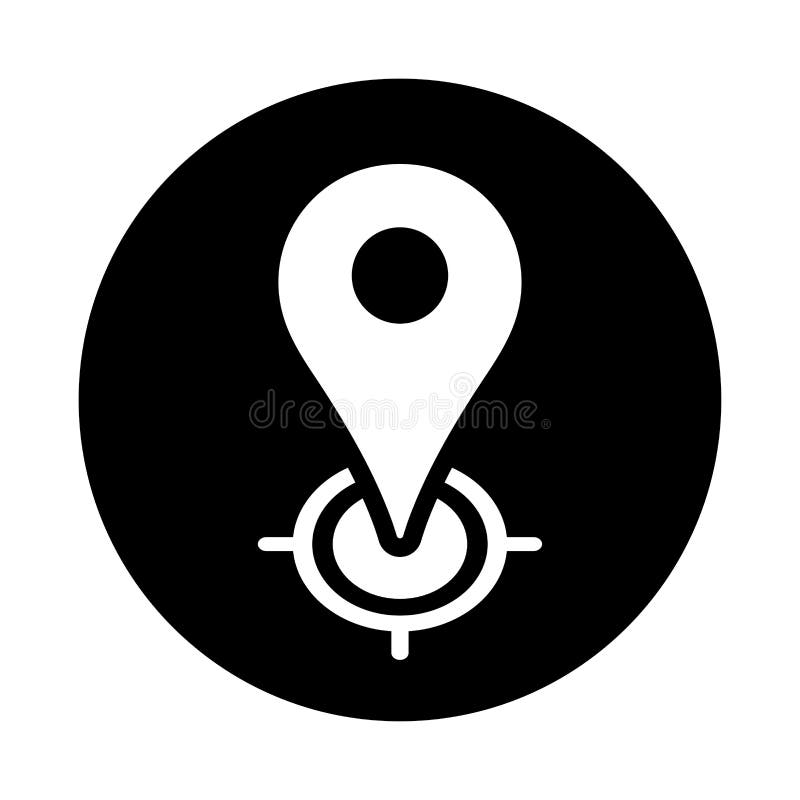 Gps, Direction, Location Icon. Black Editable Vector Graphics Stock ...