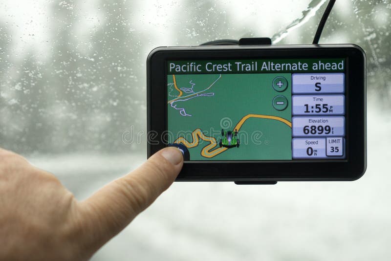 GPS Global Positioning System Car Mapping Device Stock Image - Image of ...