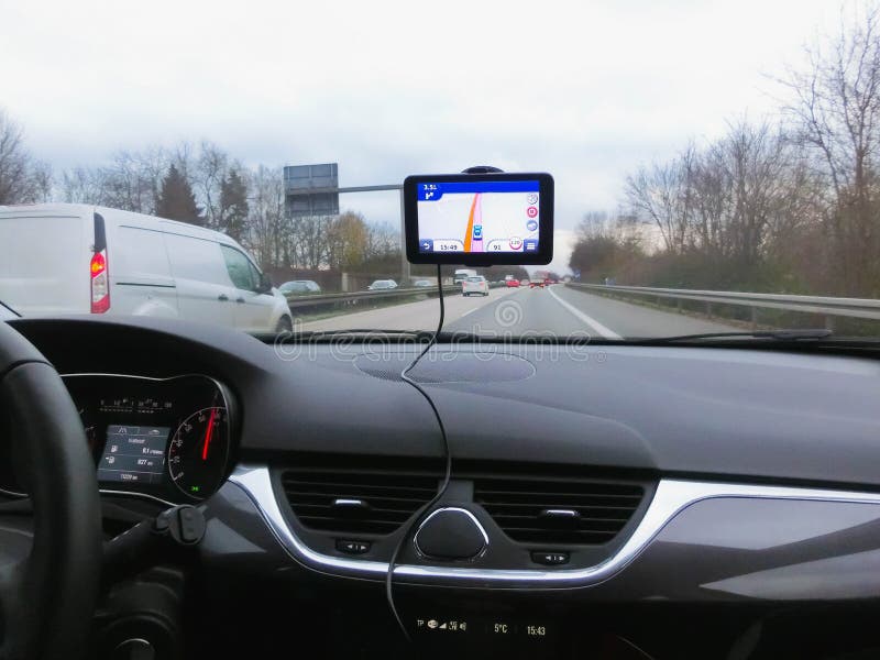 GPS or Global Positioning System Car Navigation Device Stock Photo ...