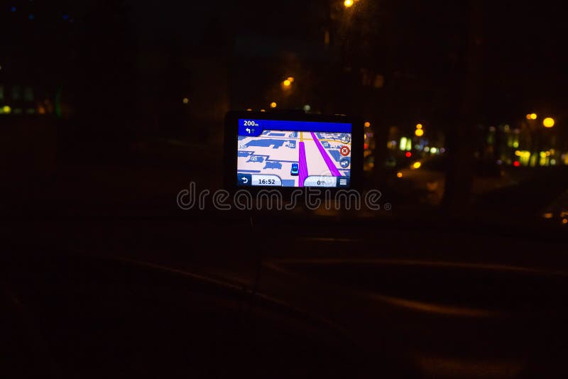 GPS or Global Positioning System Car Navigation Device Stock Photo ...