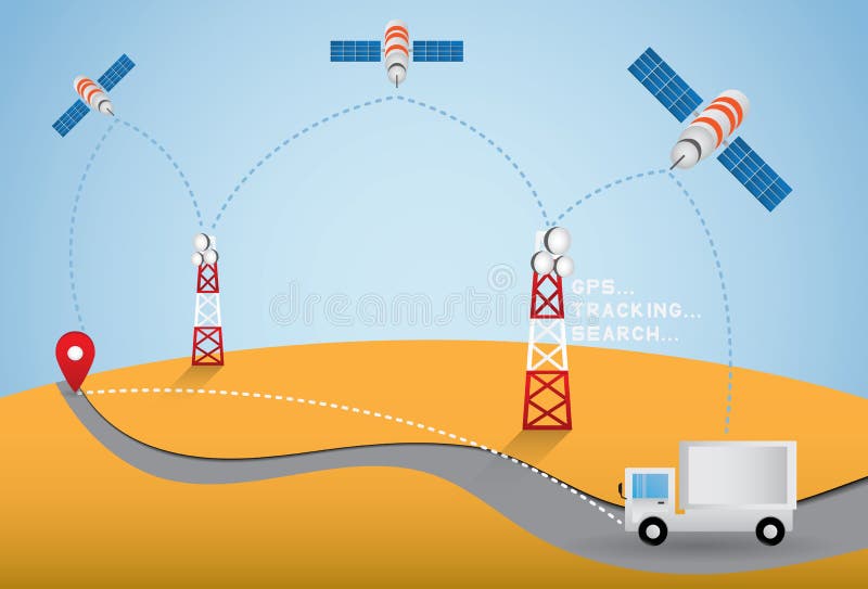 GPS stock vector. Illustration of business, tracking - 41700226