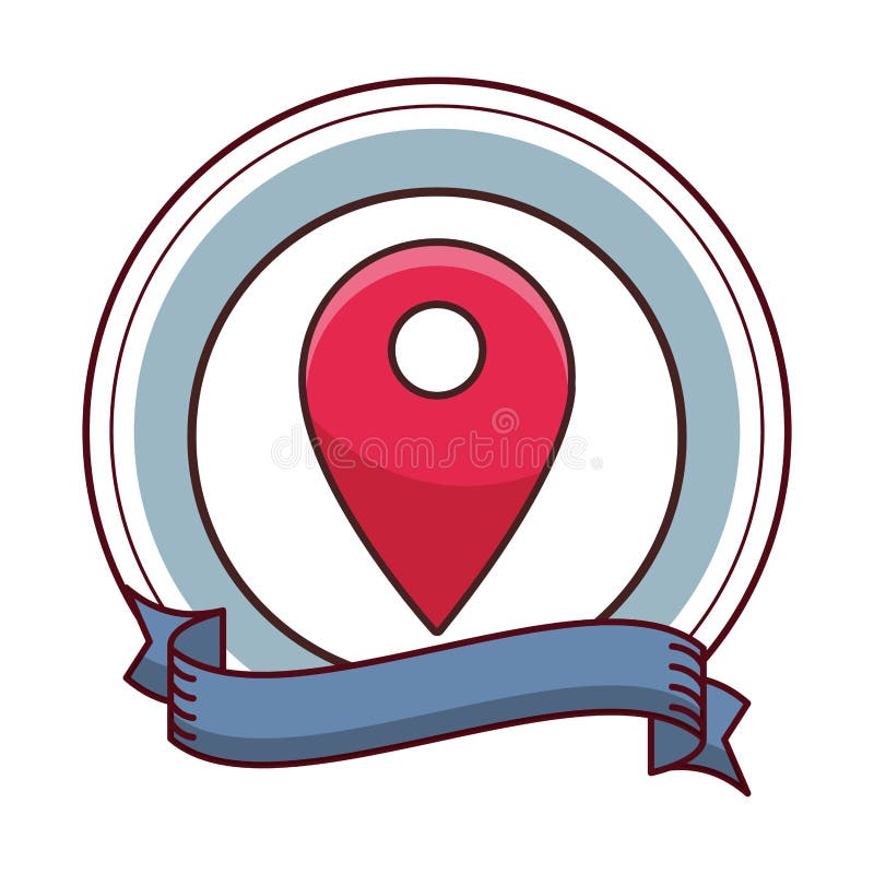 Gps location cartoon stock vector. Illustration of location - 140683177