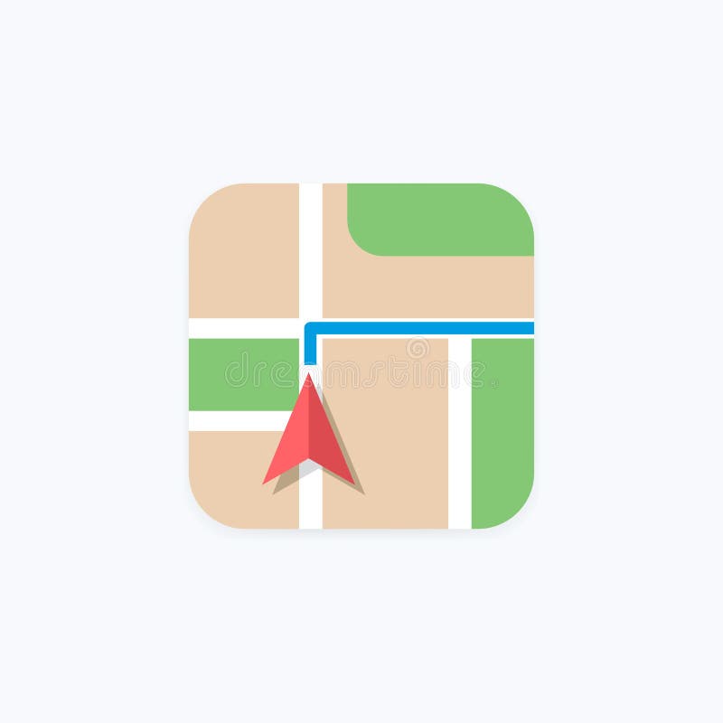 GPS Location Icon Vector stock vector. Illustration of city - 202617921