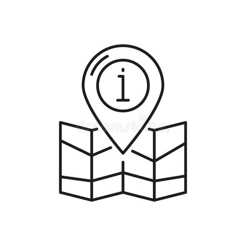 Gps Location Pin, Destination Arrow on Travel Map Stock Vector ...