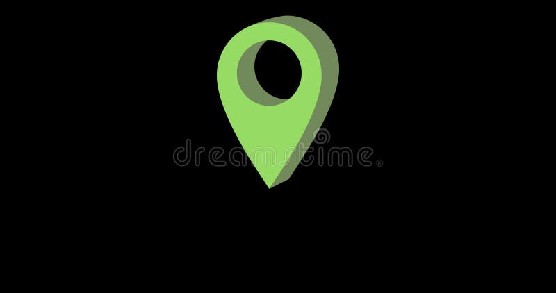 Location Pointer Animation. Red Map Pin Icon. Pointer Pinner in Red ...