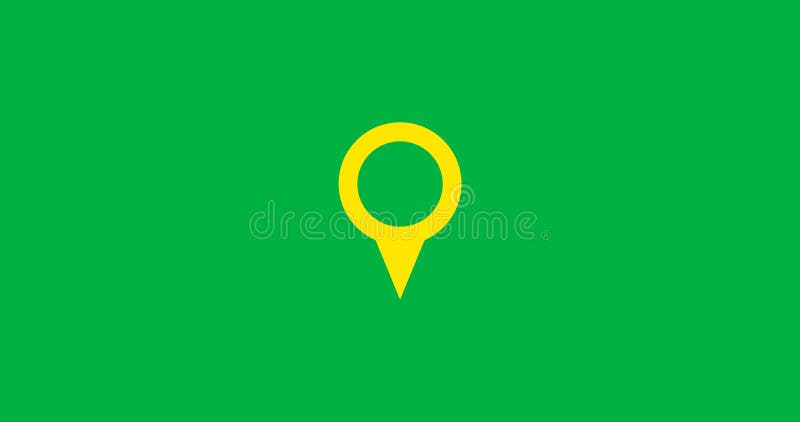 Location Pointer Animation. Red Map Pin Icon. Pointer Pinner in Red ...