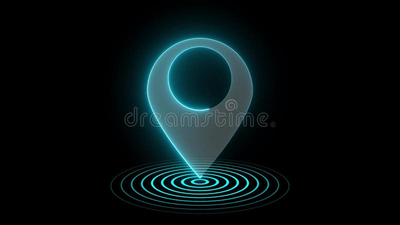 GPS Location Pointer Animated Icon Stock Video - Video of ideal, arrow ...