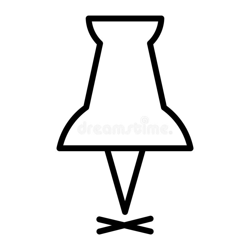 Gps location push pin icon stock illustration. Illustration of linear ...