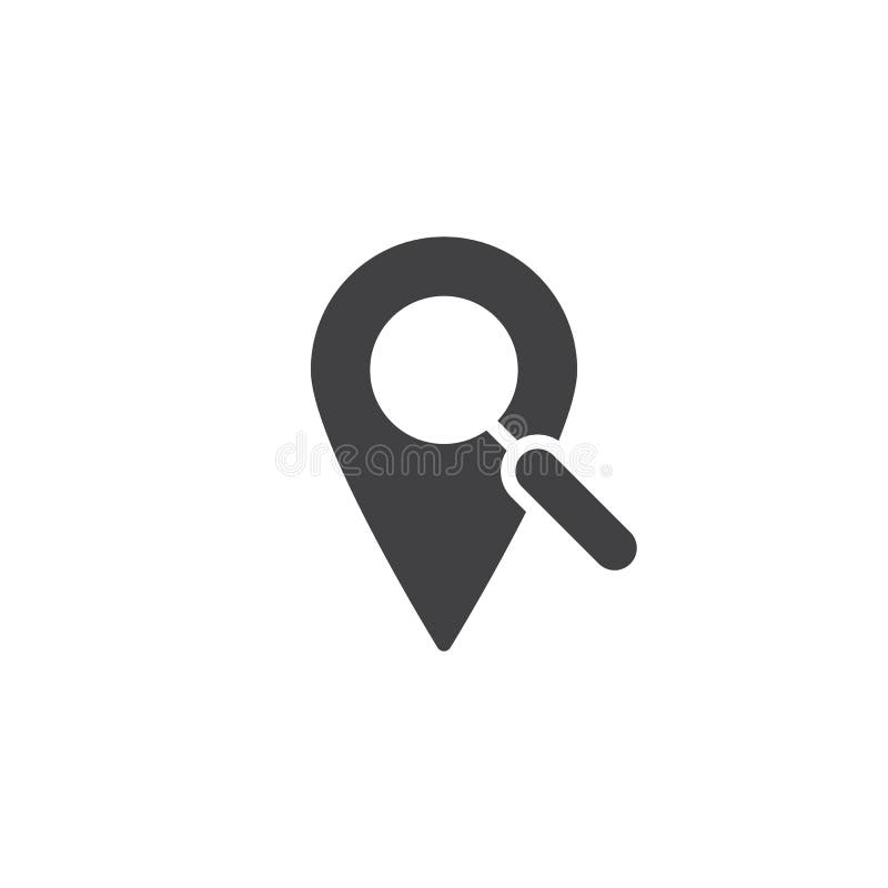 Location search line icon stock illustration. Illustration of ...