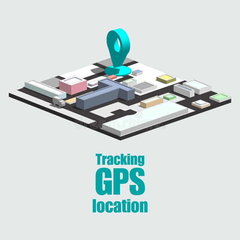 Gps locations flat design stock illustration. Illustration of pointer ...