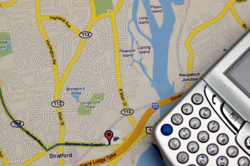 GPS and MAP stock photo. Image of automotive, player, dash - 1773778