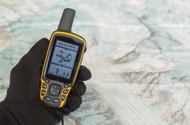 GPS and map stock image. Image of navigation, navigate - 47098423