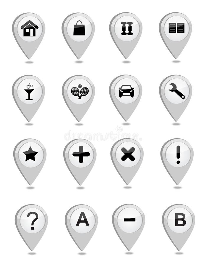 Map Icons Vector Stock Illustrations – 171,729 Map Icons Vector Stock ...