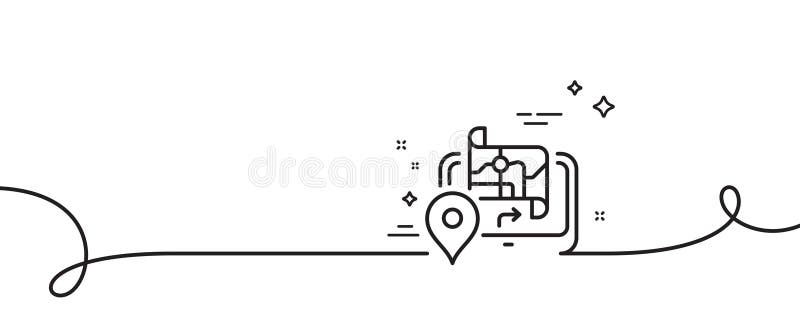 Continuous Line Road Map Stock Illustrations – 409 Continuous Line Road ...