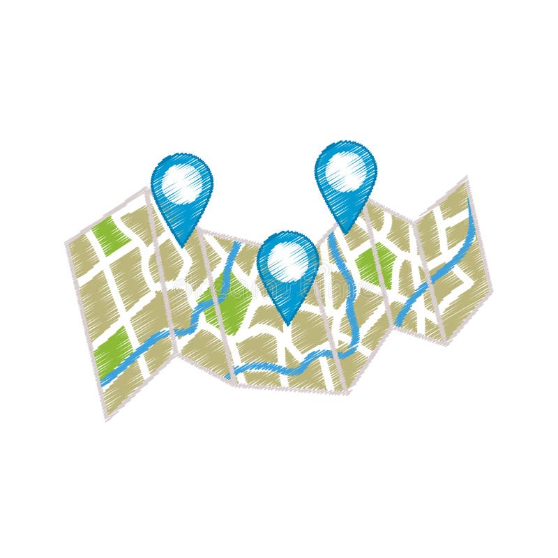 GPS map location stock vector. Illustration of river - 82030846